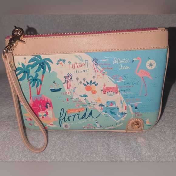 Spartina 449 | Bags | Spartina 449 Florida Map Wristlet | Poshmark